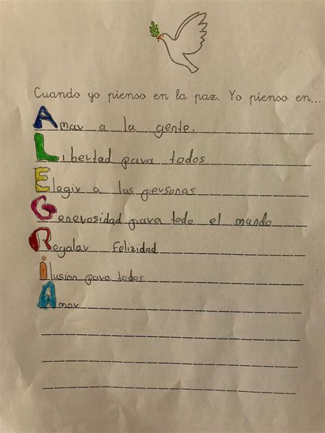 Mi Clase En Parquelis DÍa De La Paz