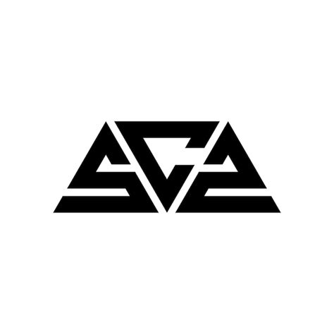 Design De Logotipo De Letra Triangular Scz Com Forma De Triângulo Desenho De Logotipo Triangular
