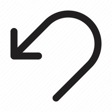 Undo Back Arrow Navigation Direction Rotate Backward Icon