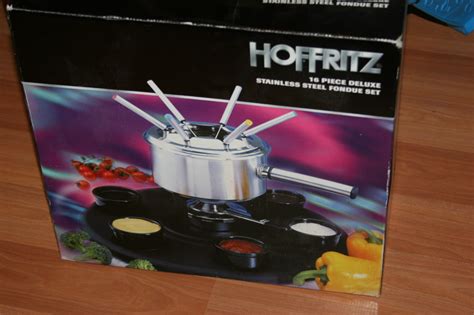 Hoffritz 16 Piece Stainless Steel Fondue Set Free Shipping Ebay