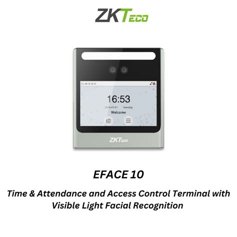Zkteco Time And Attendance And Access Control Terminal With Visible Light Facial Recognition Eface