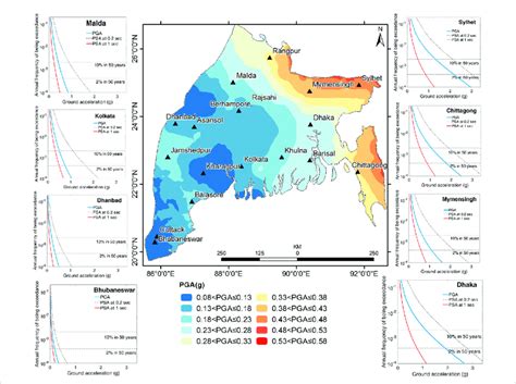 Peak Ground Acceleration Distribution At The Firm Rock Condition For