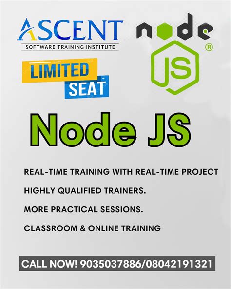 ascent software training institute on linkedin nodejs webdevelopment