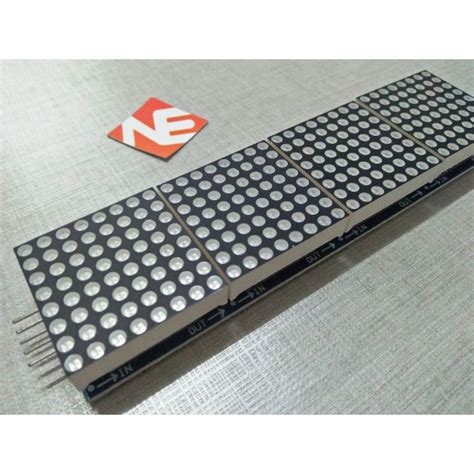 Max7219 Dot Matrix Display Red 4 Led Module Max 7219 Display Arduino