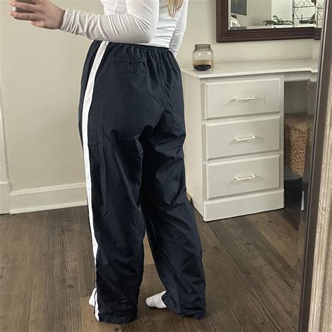 Nike Windbreaker Sweatpants Vintage Nike Navy Depop