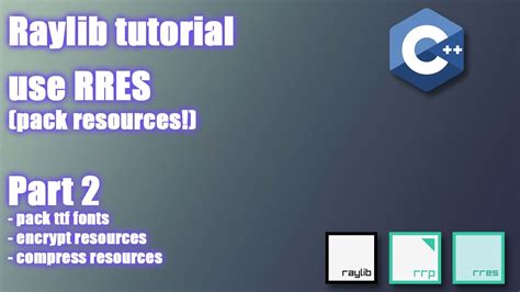 Pack Your Game Resources With Rres And Raylib Can Be Used Standalone