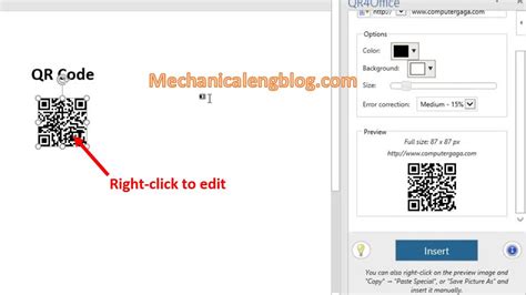 How To Create QR Code In Ms Word Mechanicaleng Blog