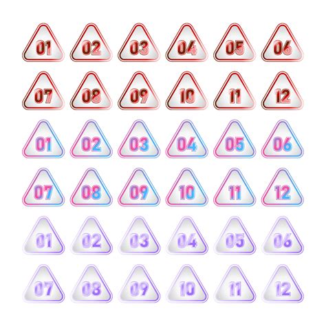 Gradient Color Triangle Shape Bullet Point 25549911 Vector Art At Vecteezy