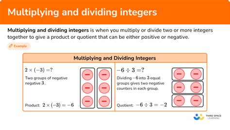 Examples Of Multiplying And Dividing Integers Explained