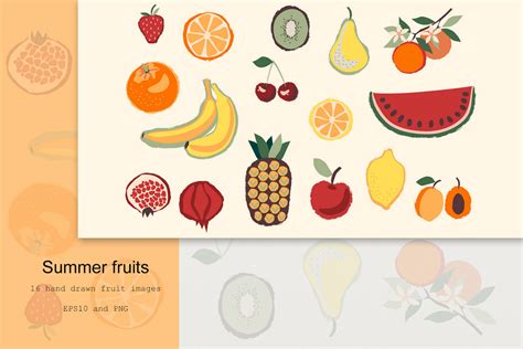 Summer Fruits Graphic By Vasmila Design · Creative Fabrica