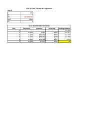 Chap Excel Assignment Xlsx Unit Excel Chapter Assignment Part I N PV PMT FV