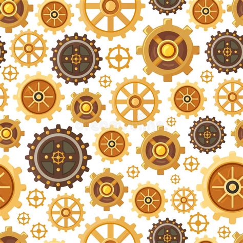 Steampunk Seamless Background Stock Illustrations 3897 Steampunk