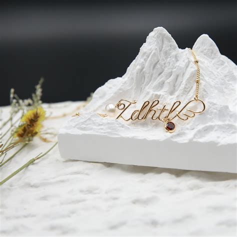 Custom Necklacepersonalized Name Necklacegold Necklaceunique Name