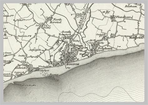 1890 Collection Bognor Chichester Ordnance Survey Map I Love Maps