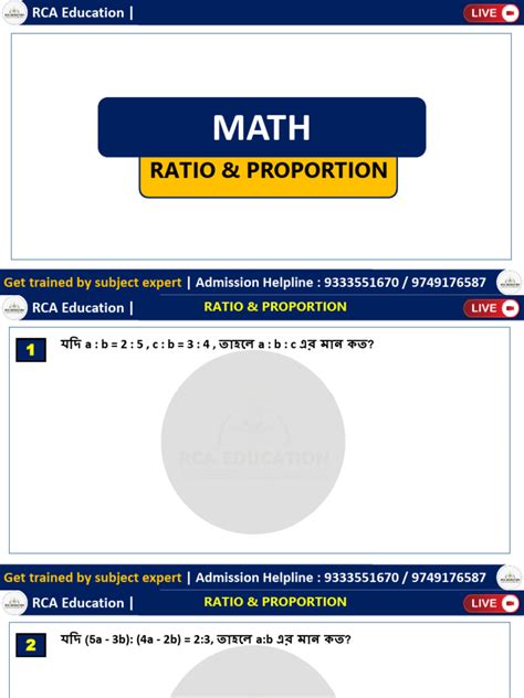 Ratio And Proportion Pdf