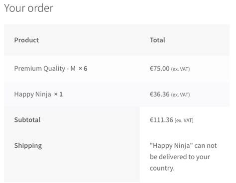 Php Set Specific Products To Be Shipped Only In Specific Countries In