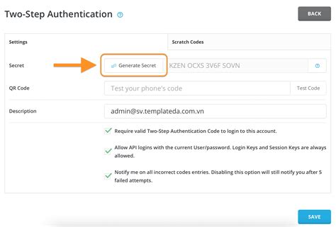 [2 bước] using two step authentication on directadmin