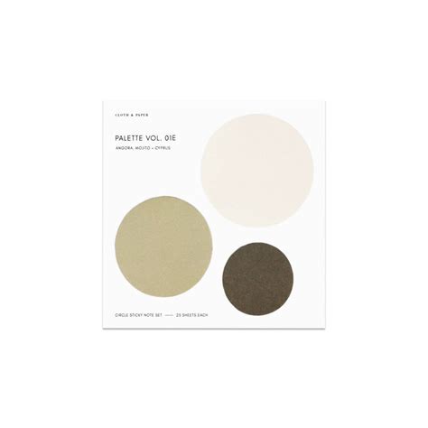 Circle Sticky Note Set Wmsandco