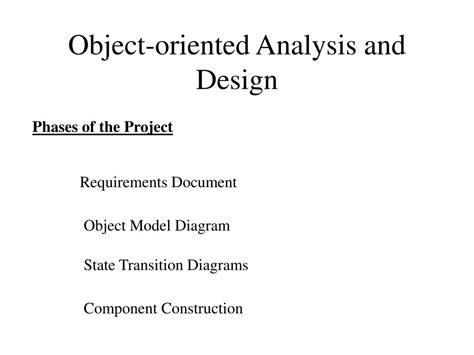 Ppt Object Oriented Analysis And Design Powerpoint Presentation Free