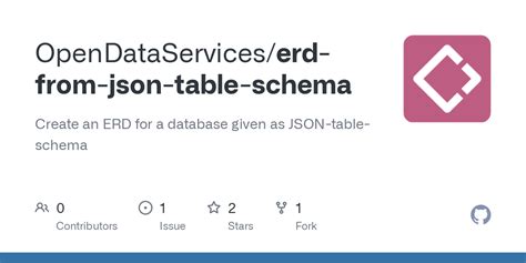Github Opendataserviceserd From Json Table Schema Create An Erd For