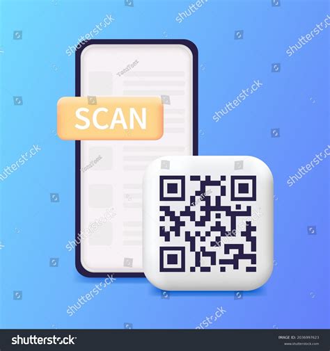 Smartphone Scanning Qr Code Download Page Stock Vector Royalty Free 2036997623 Shutterstock