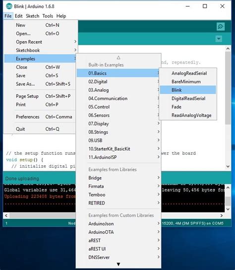 芯片 arduino ide 添加 esp8266 开发 《物联网 iot》 极客文档