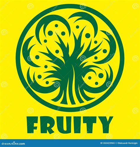 Fruit Tree Template For Design Stock Vector Illustration Of Care Abstract 265423965