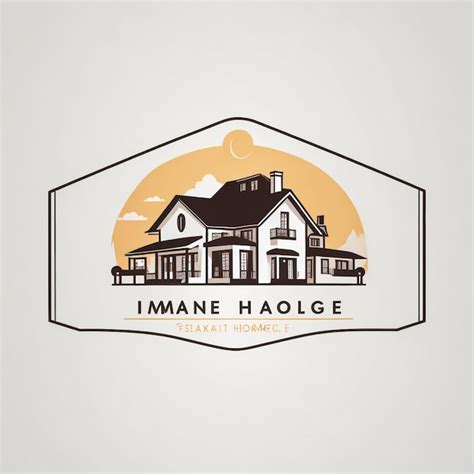Vintage Tiny House Hut Cottage Cabin Logo Vector Em Fundo Branco Foto Premium