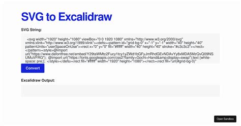 Convert Svg To Excalidraw Data Forked Codesandbox