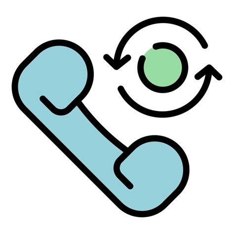 Premium Vector Telephone Call Support Icon Outline Vector Customer Chat Center Help Color Flat