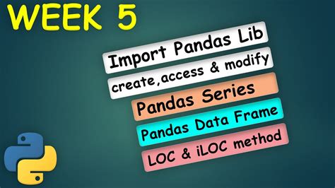 Week 5 Introduction To Python For Beginners Learn Data Science