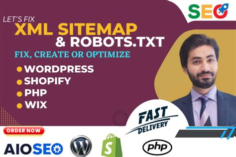 Fix And Optimize Xml Sitemaps And Robots Txt For Wordpress Shopify Php By Kashif Seo Pro Fiverr
