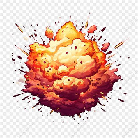 폭발 연기 폭탄 화약 파편 스플래시 만화 그림 만화 장식 패턴영화방사능 Png 일러스트 무료 다운로드 Lovepik