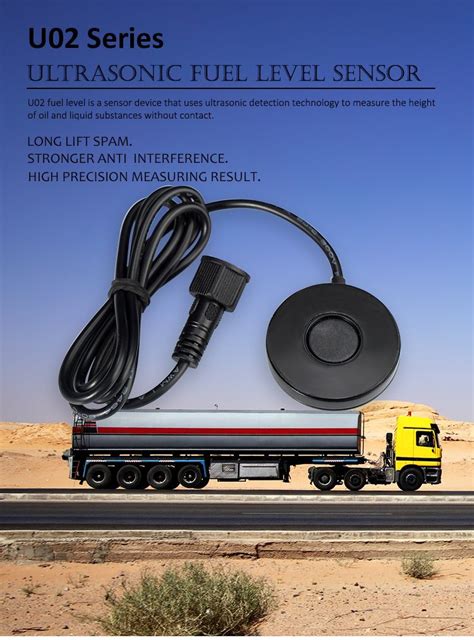 dyp u02 ultrasonic sensor for fuel tank diesel level sensor with rs485