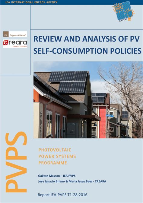 Pdf Task 1 Review And Analysis Of Pv Self Consumption Policies
