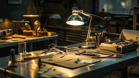 Person Examines Microchip Transistor Under A Microscope Human Hands With Tweezers And Microchi