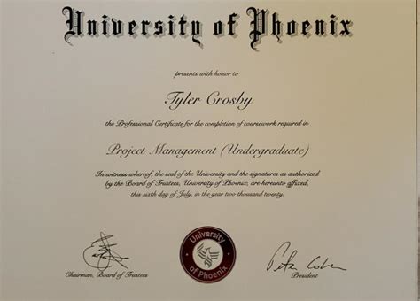 tyler crosby pmp csm on linkedin diploma universityofphoenix