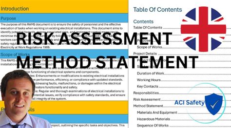 Risk Assessment Method Statement Rams Professional Writing Service