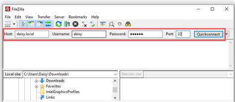 Filezilla Software — Sunfounder Ulimate Raphael Kit For Raspberry Pi