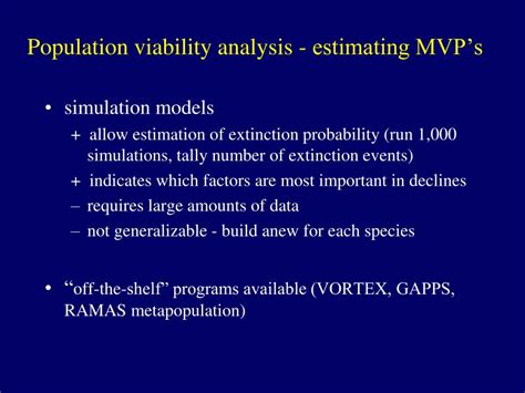 Ppt Minimum Viable Population Mvp Powerpoint Presentation Free