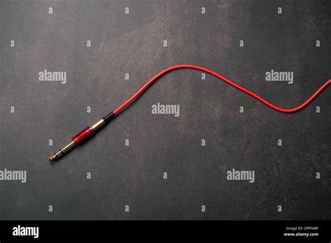 Red Auxauxiliary Cable With Jack Male To Male Cable For Stereo Input