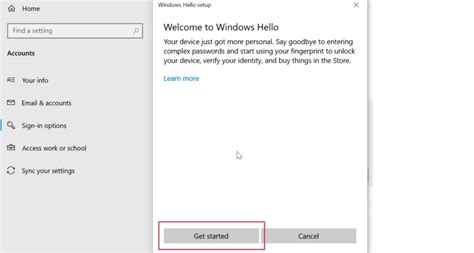 setup windows hello fingerprint login ict knowledge base