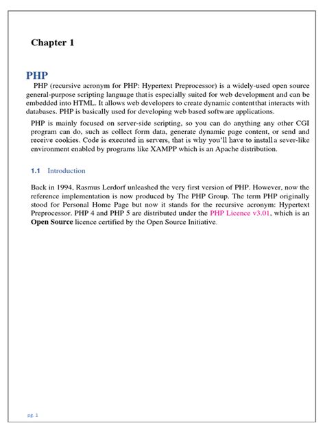 Php1 And 2unit Notes Pdf Php Control Flow