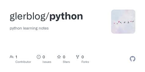 GitHub Glerblog Python Python Learning Notes