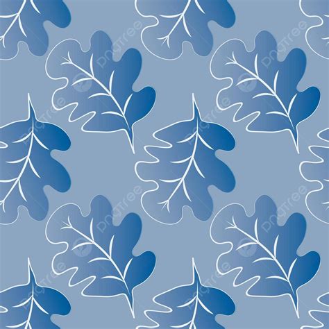 Abstract Surreal Oak Leaf Design Element Seamless Pattern On Square Background Vector