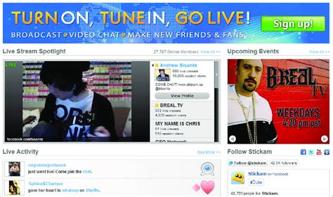 11 Example Of A Stickam Live Stream Download Scientific Diagram