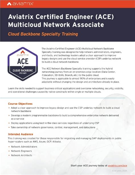 Ace Multicloud Network Cloud Backbone And Hybrid Connectivity Overview