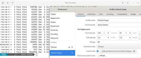 jetbrains mono regular nerd font complete mono ttf is not monospaced