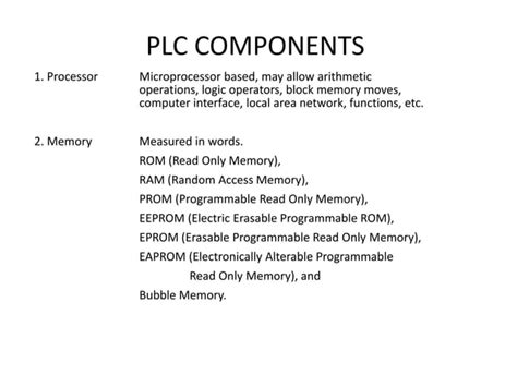 Plc Programming Working Specifications Of Plc Pdf Operating Systems Computer Software
