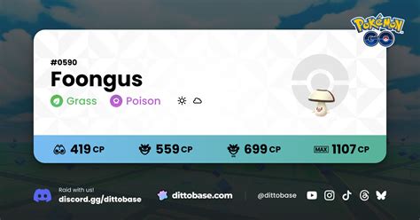 Foongus Pokémon Go Dittobase